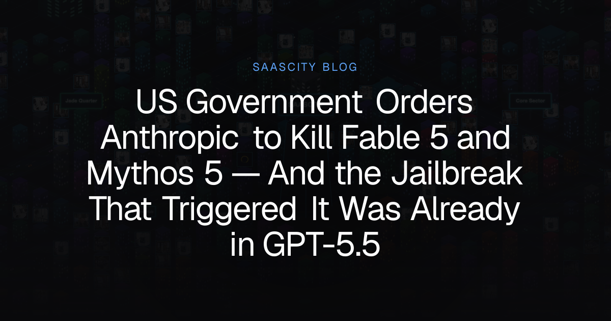 US Government Orders Anthropic to Kill Fable 5 and Mythos 5 — And the ...
